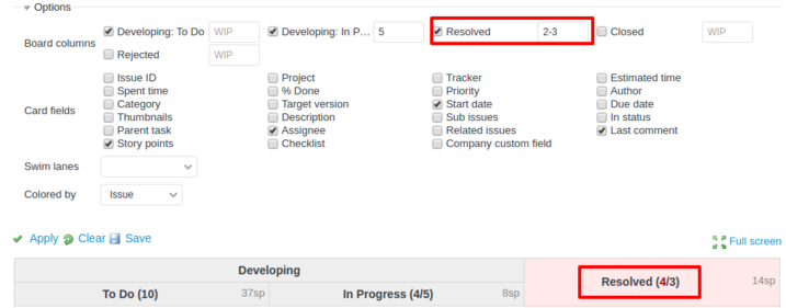 Customizing your board | Agile plugin documentation